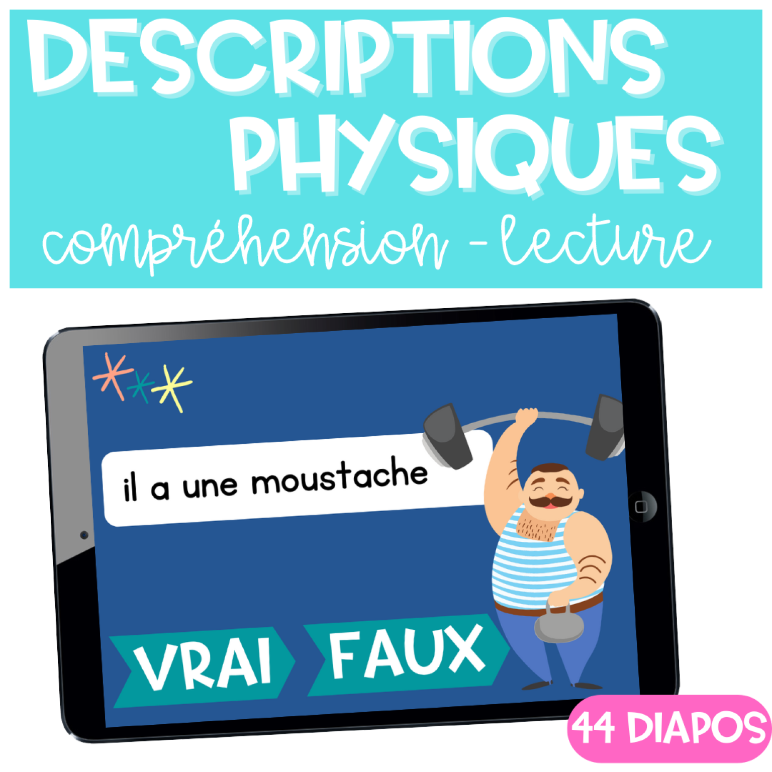 Descriptions Physiques SET 1 - Autonomie, Etude de la Langue CE1, CP ...