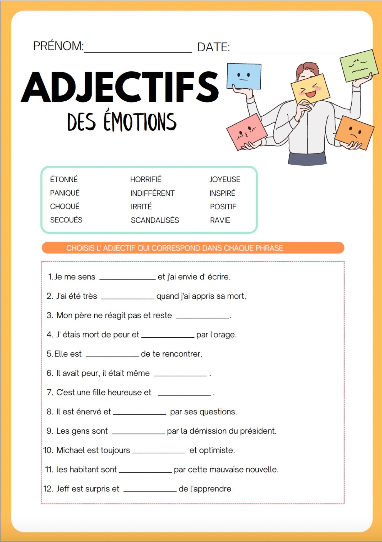 Livret Activités Les adjectifs - Etude de la Langue CE1, CE2, CM1 - La ...