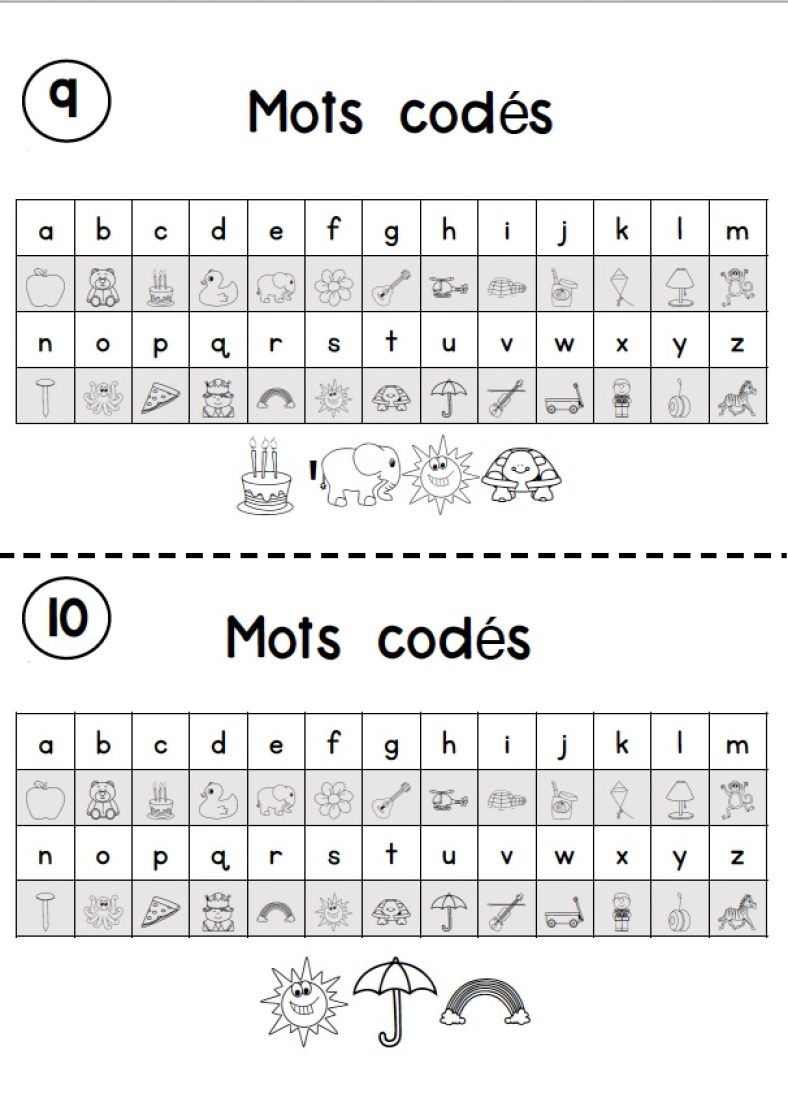 Mots fréquents ou Mots Usuels LISTE 1 SET 2 - Etude de la Langue ...