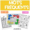 Mots fréquents ou Mots Outils LISTE 1 SET 3 - Ecriture, Lecture ...