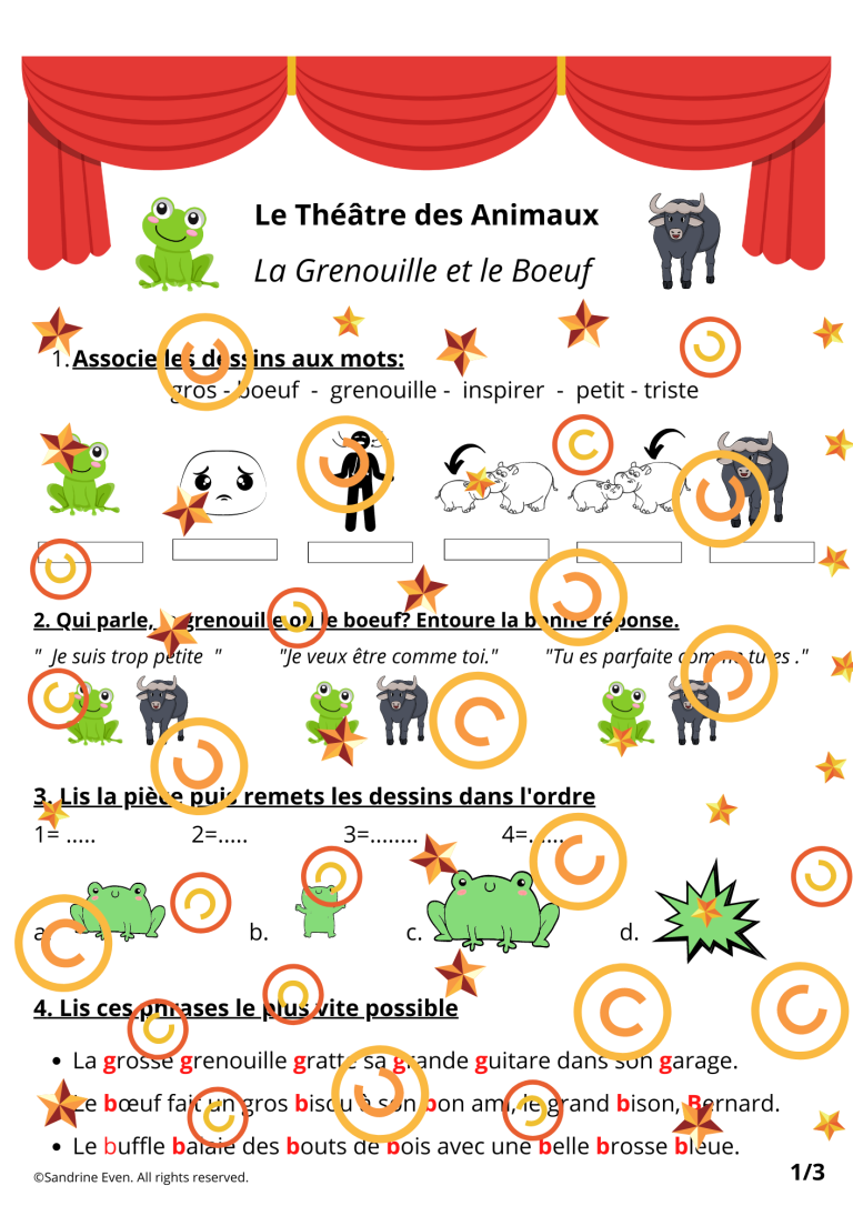 Le Théâtre des Animaux : 10 Fables de J. de la Fontaine (d'après Esope ...