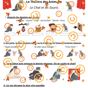 Le Théâtre des Animaux : Le Chat et les Souris - Lecture CE2, CM1, CM2 ...