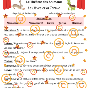 Le Théâtre des Animaux : Le Lièvre et la Tortue - Lecture CE2, CM1, CM2 ...