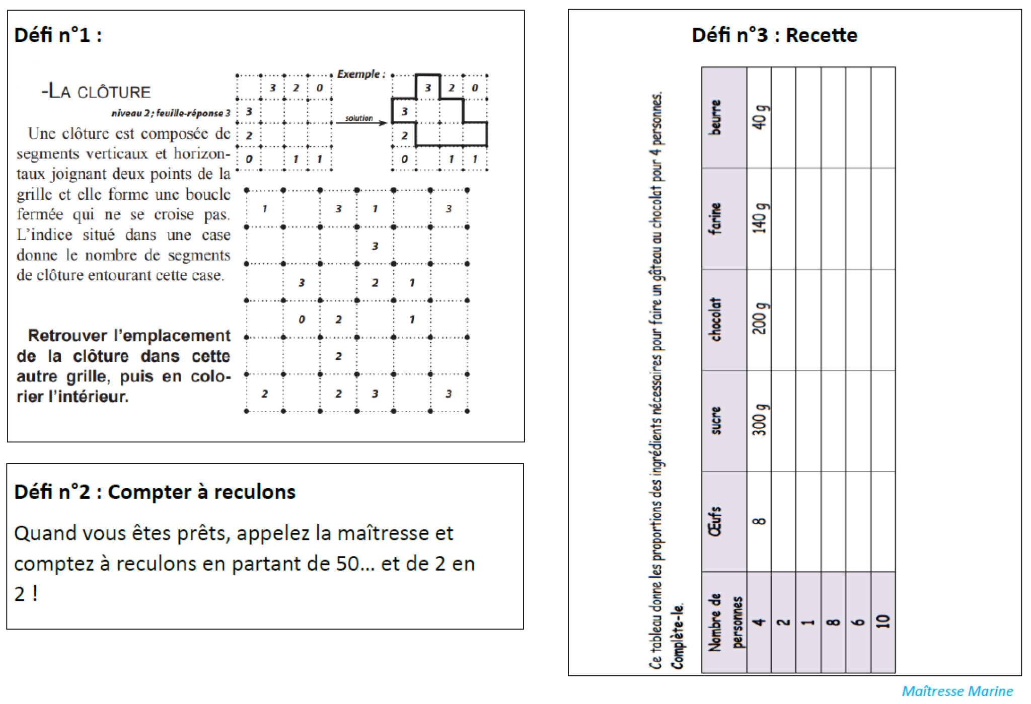 Défis maths et français #2 (CM1-CM2) - CM1, CM2, Pour les enseignants ...