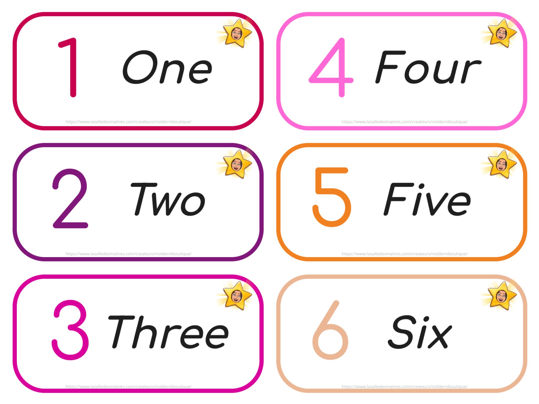 🇬🇧 Anglais : Flashcards les chiffres et nombres en anglais - Anglais ...