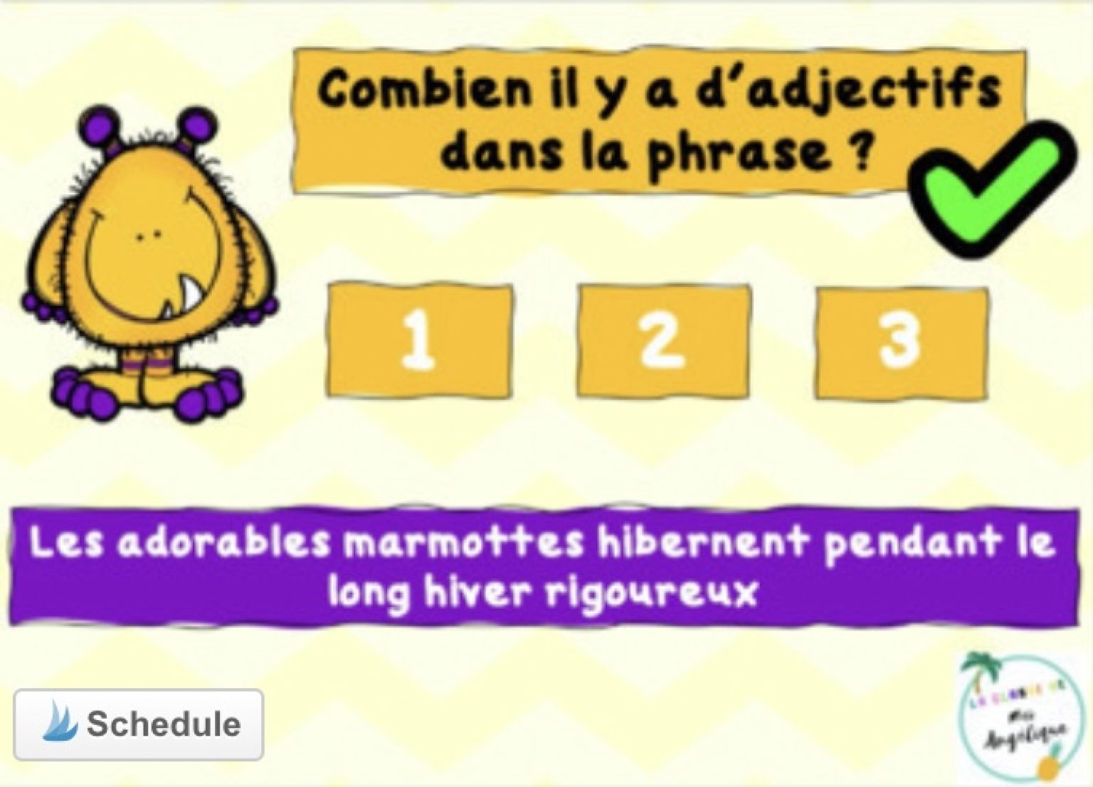 GOOGLE SLIDES Reconnaitre Adjectifs Qualificatifs - Etude de la Langue ...
