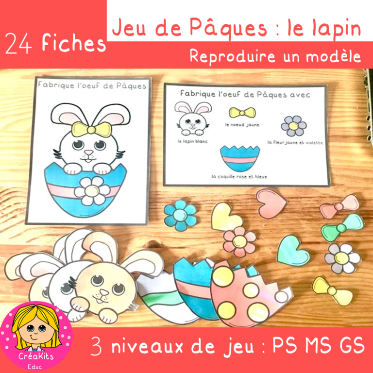 Jeu du lapin de Pâques - Découverte du Monde, Jeux, Mathématiques ...