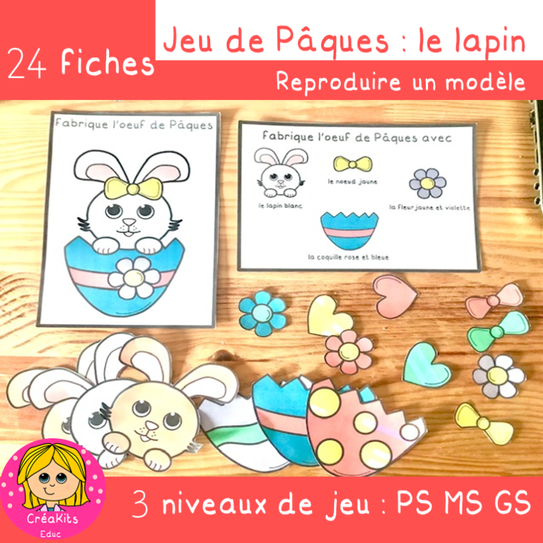 Jeu du lapin de Pâques - Découverte du Monde, Jeux, Mathématiques ...
