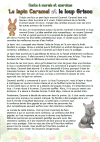 Conte à morale et exercices : Le lapin Caramel et le loup Grisou - CE1 ...