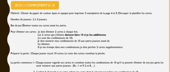CALCUL MENTAL 1 CP - DEVENIR INCOLLABLE SUR LES COMPLÉMENTS A 10 LES ...