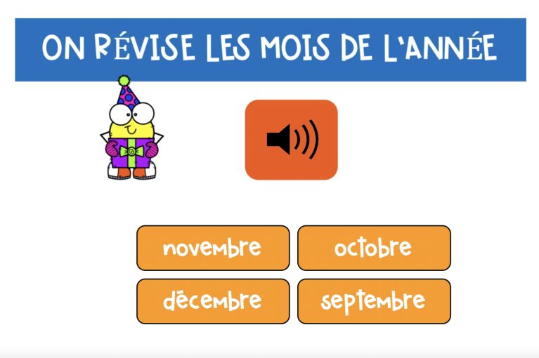 GOOGLE SLIDES audio | Anniversaire Nombres & Mois SET 1 - Autonomie ...