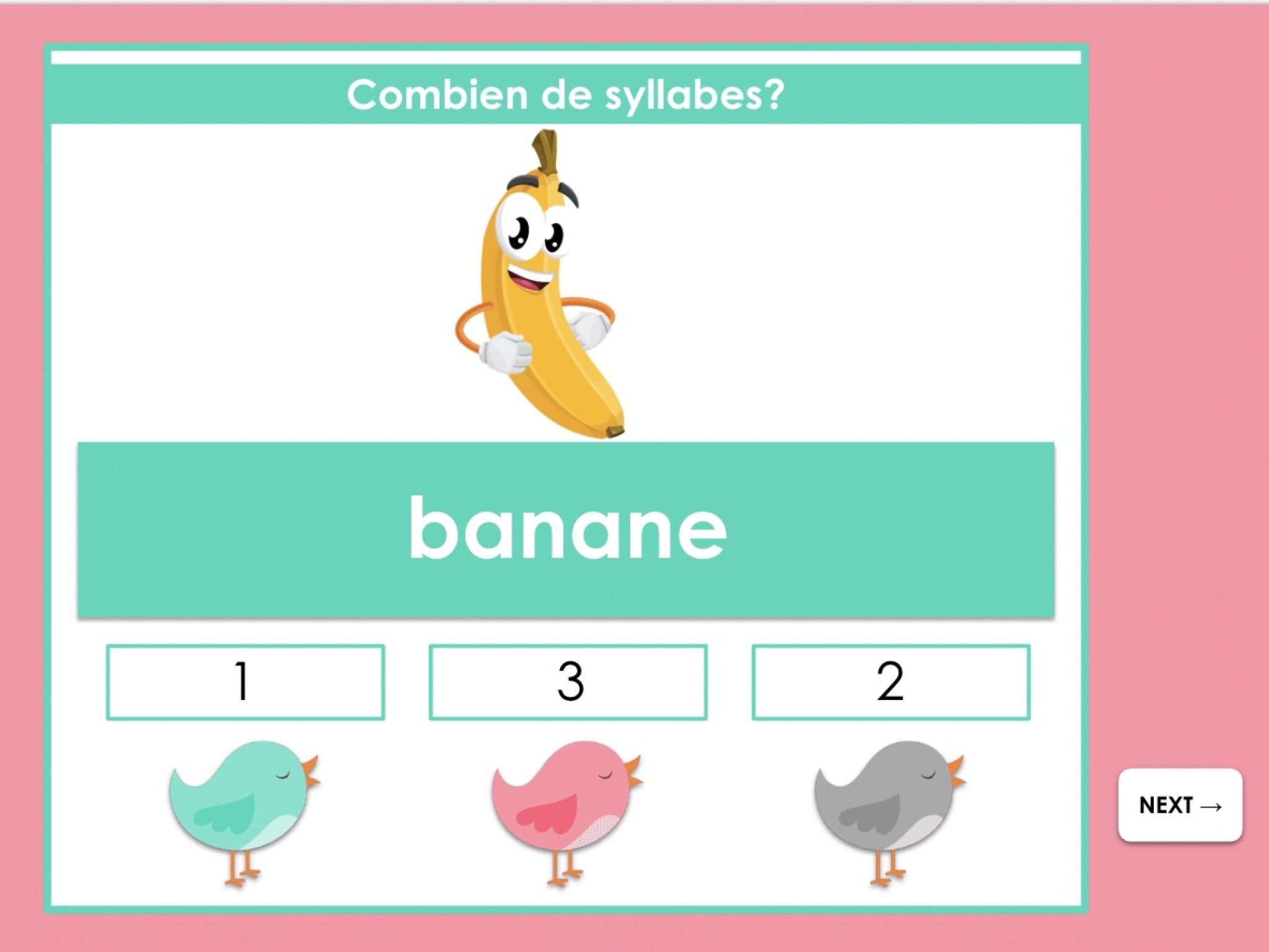 GOOGLE SLIDES Compter Syllabes - Lecture CP, Grande Section - La Salle ...
