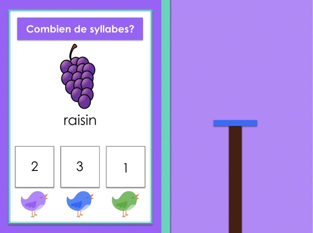 GOOGLE SLIDES Compter Syllabes - Lecture CP, Grande Section - La Salle ...