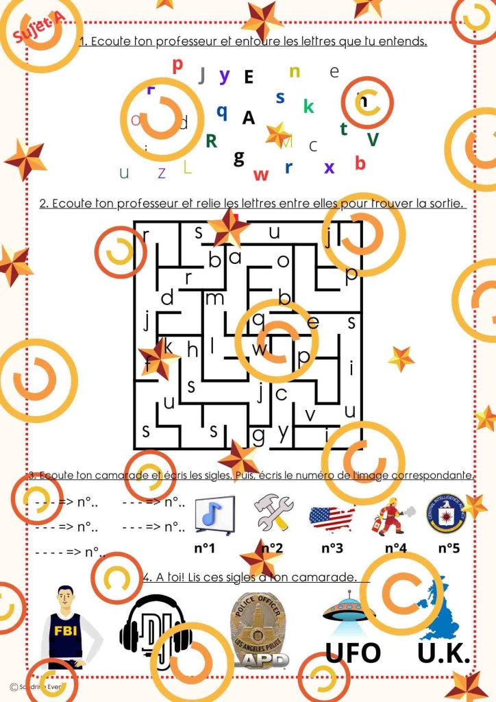 L'alphabet en anglais (posters de classe + séquence complète) - Anglais CE1, CE2, CM1, CM2 ...