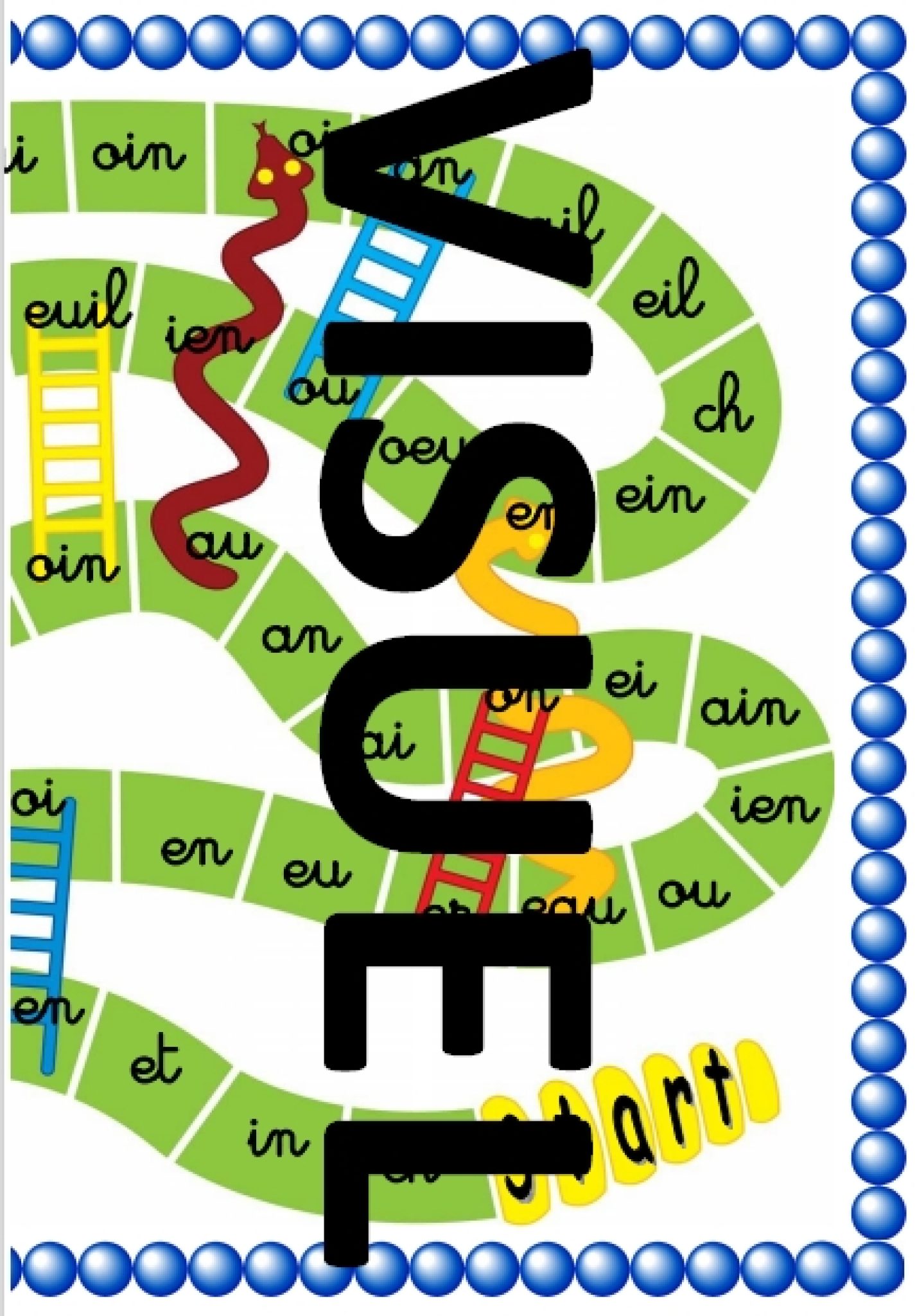 Jeu des serpents et des échelles : Les Graphèmes - Ecriture, Lecture CP ...