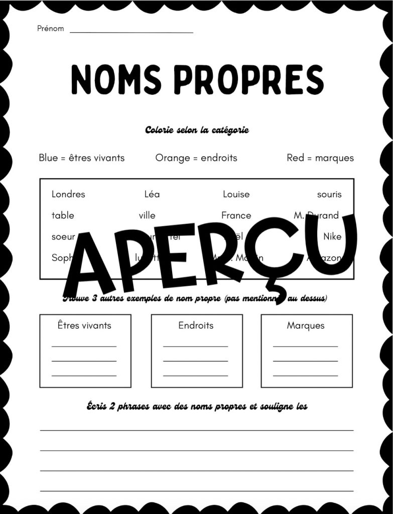 Nature des mots Classe grammaticale - Etude de la Langue CE2, CM1, CM2 ...