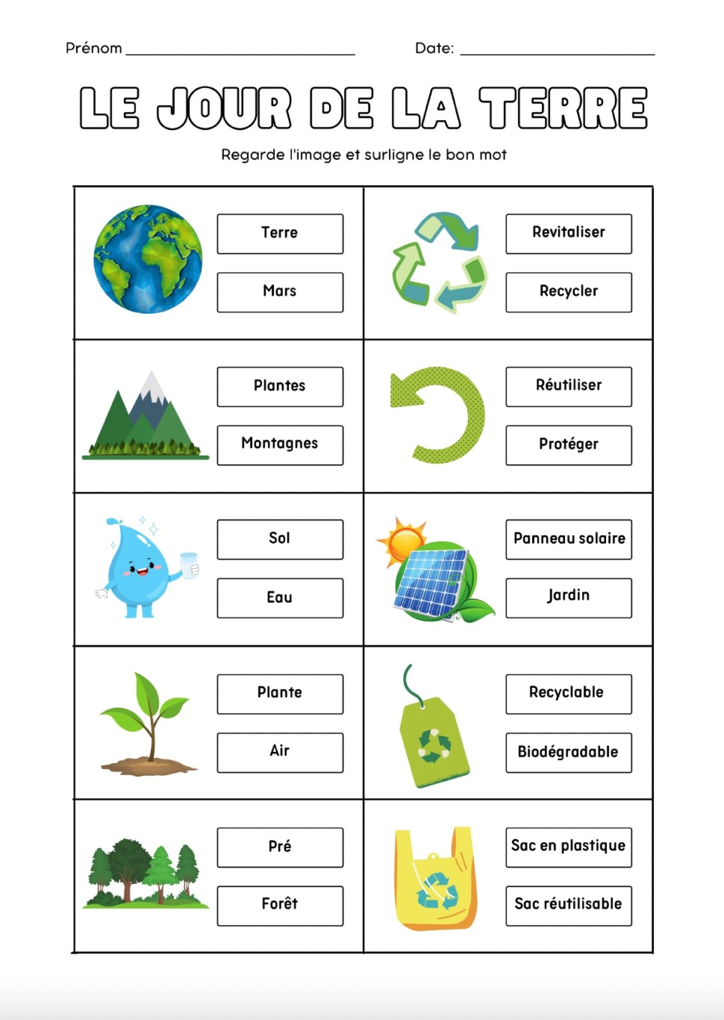 Cahier activités JOUR DE LA TERRE - Découverte du Monde, Geographie ...
