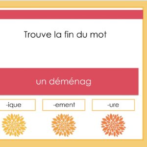 GOOGLE SLIDES Les Suffixes & Radical SET 4 - Etude de la Langue CE2 ...