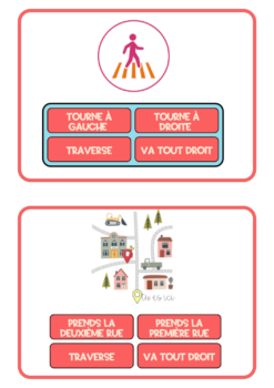 Directions En ville | Cartes à tâches (Copie) - Etude de la Langue ...