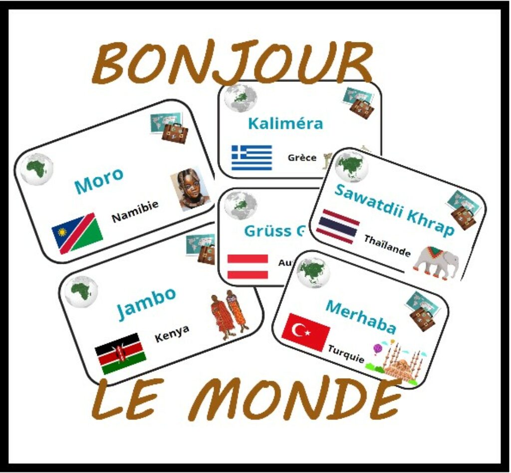 Bonjours du monde (tous niveaux) - Découverte du Monde CP, CE1, CE2 - La Salle des Maitres