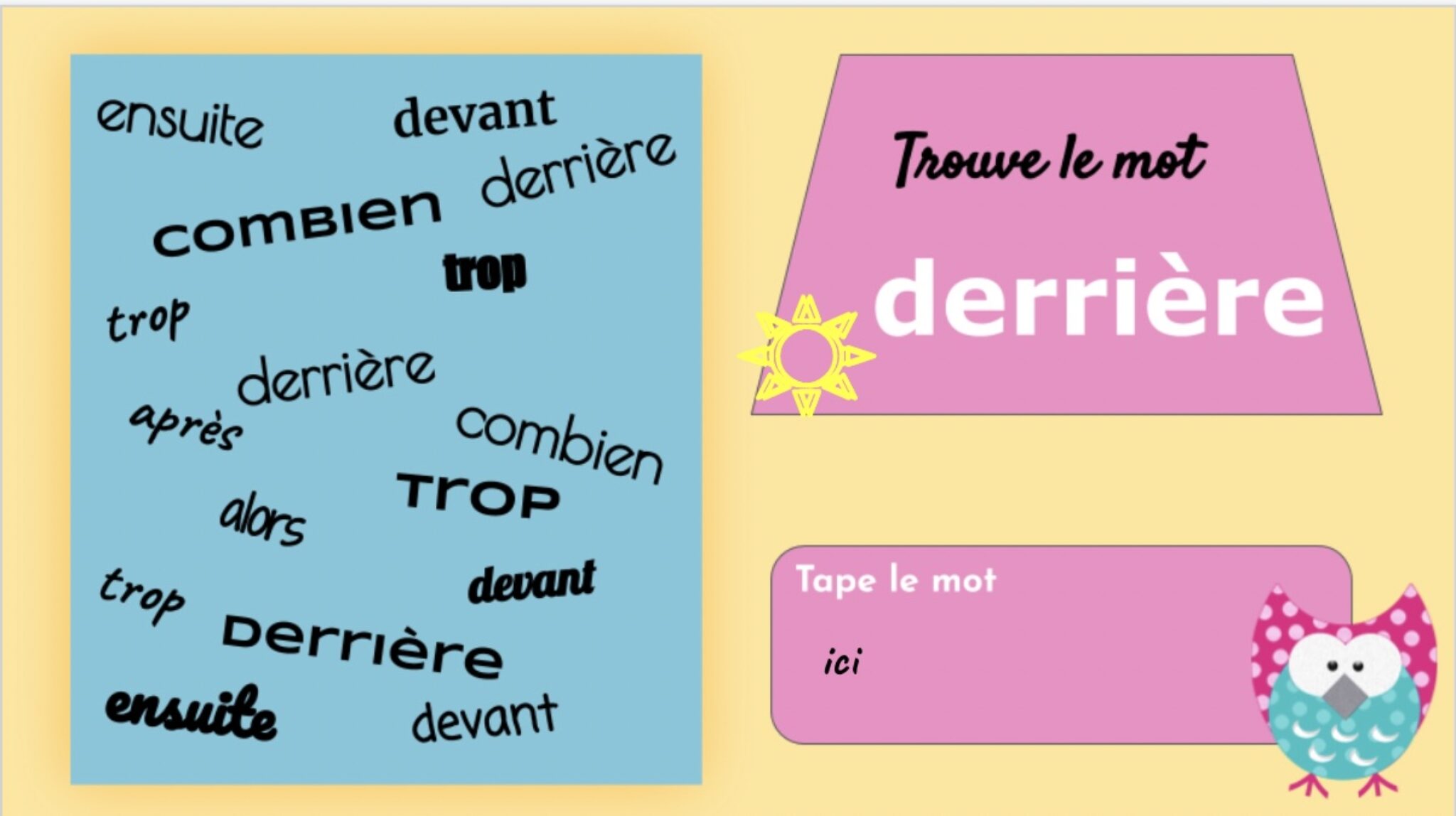 GOOGLE SLIDES Mots invariables CE1 CE2 - Etude de la Langue, Production ...