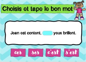 Homophones Homonymes C'EST S'EST SAIS SAIT CES SES - Etude de la Langue ...