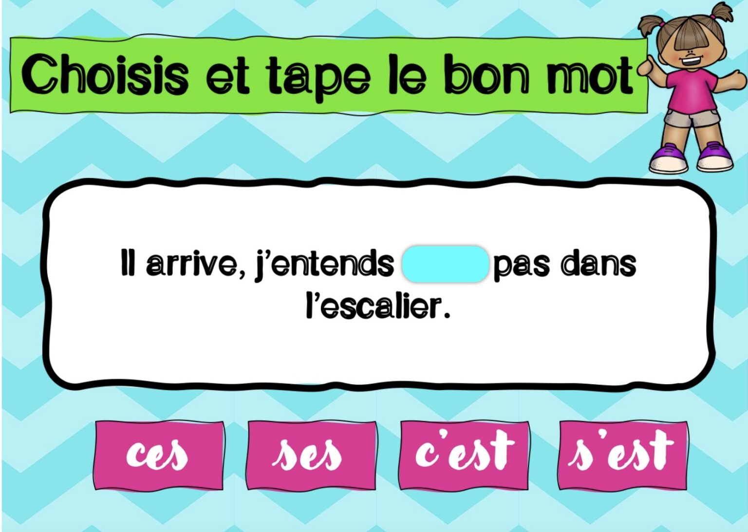 Homophones Homonymes C'EST S'EST SAIS SAIT CES SES - Etude de la Langue ...