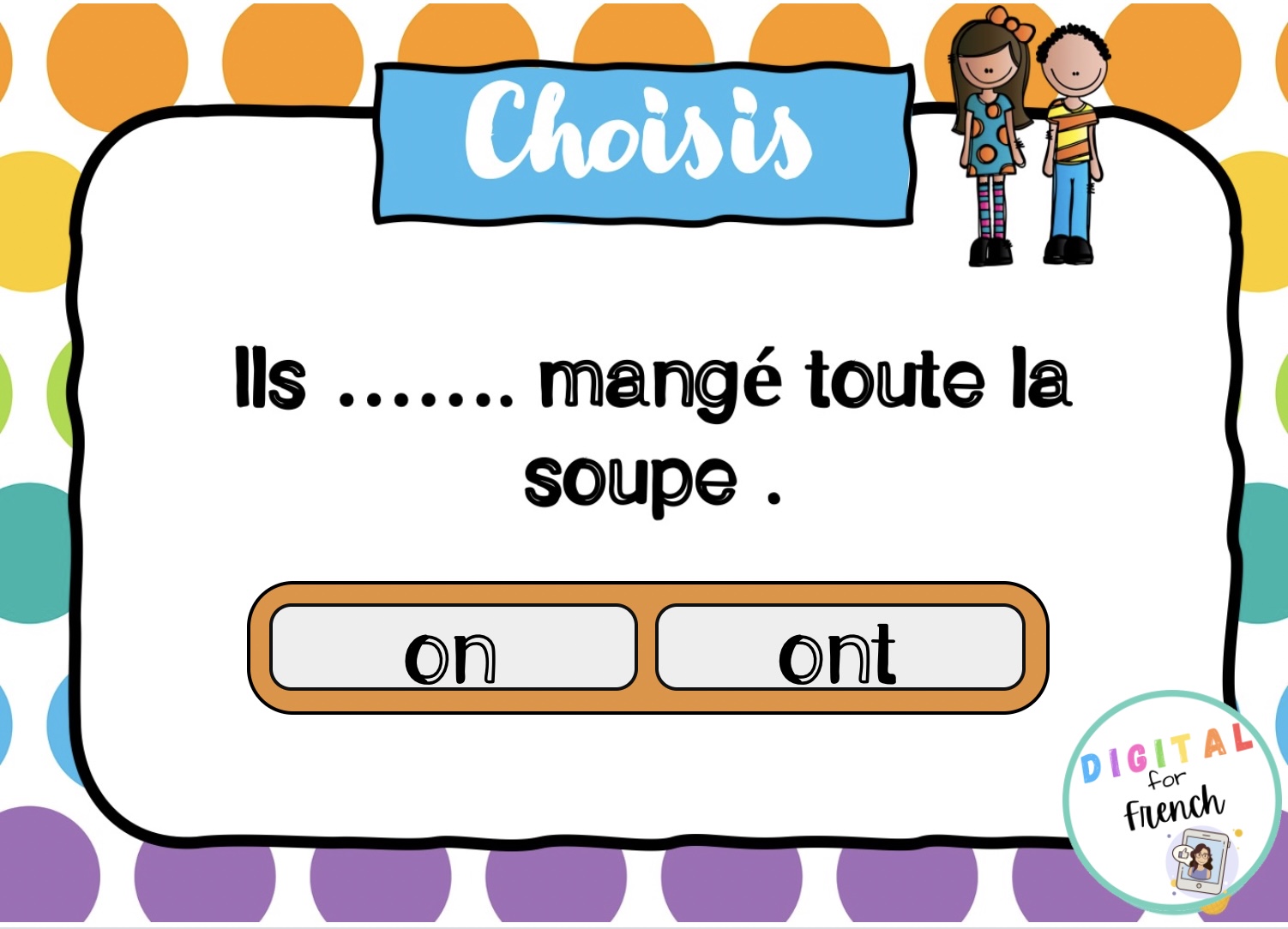 GOOGLE SLIDES Homophones Homonymes ON ONT - Etude de la Langue, Lecture ...