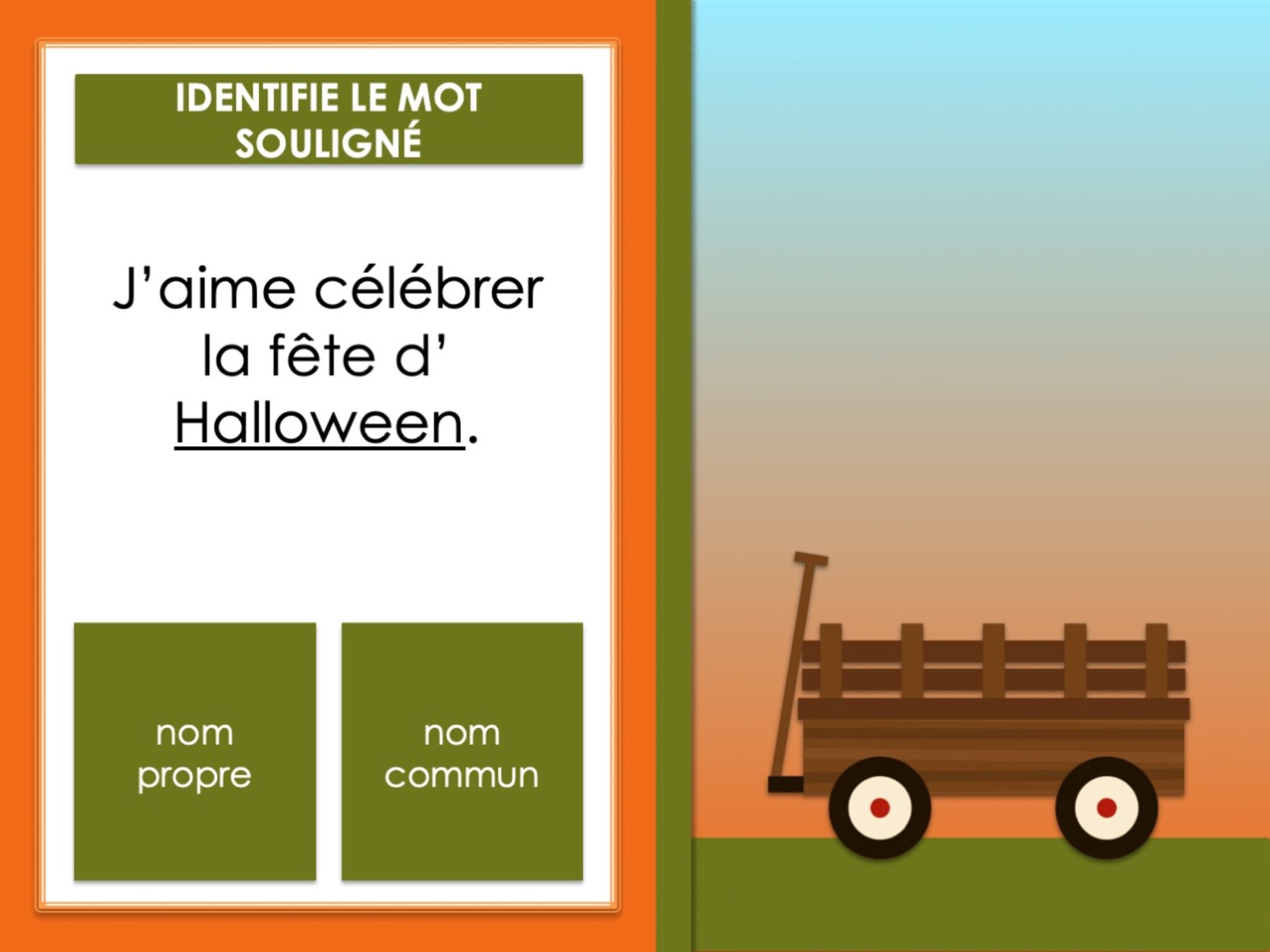 Halloween GOOGLE SLIDES Nature des mots | Classe Grammaticale - Etude ...