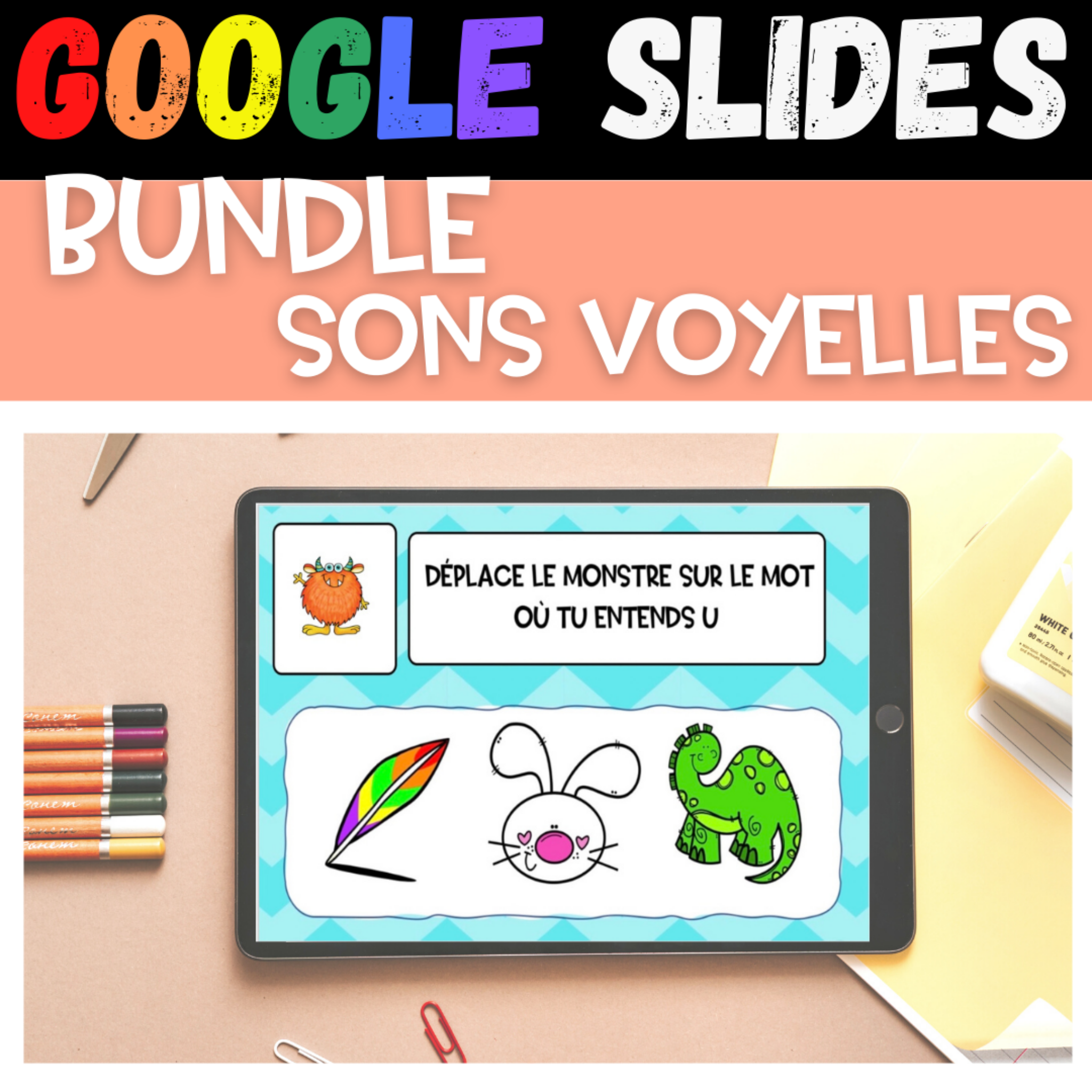 Ensemble GOOGLE SLIDES Sons Voyelles Simples - Etude de la Langue CP ...