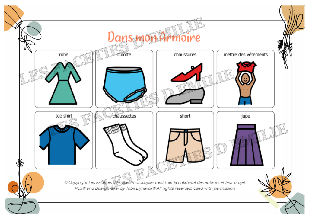 Loto des Vêtements - Etude de la Langue CE1, CP, Grande Section ...