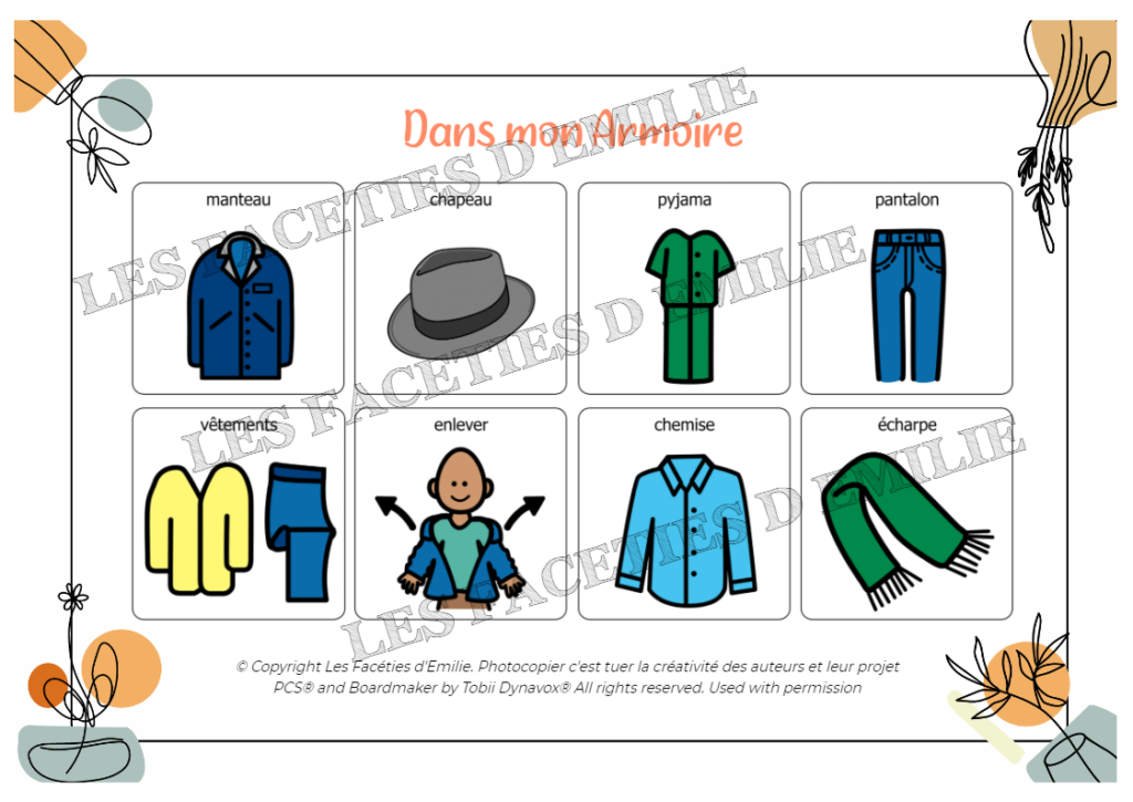 Loto des Vêtements - Etude de la Langue CE1, CP, Grande Section ...