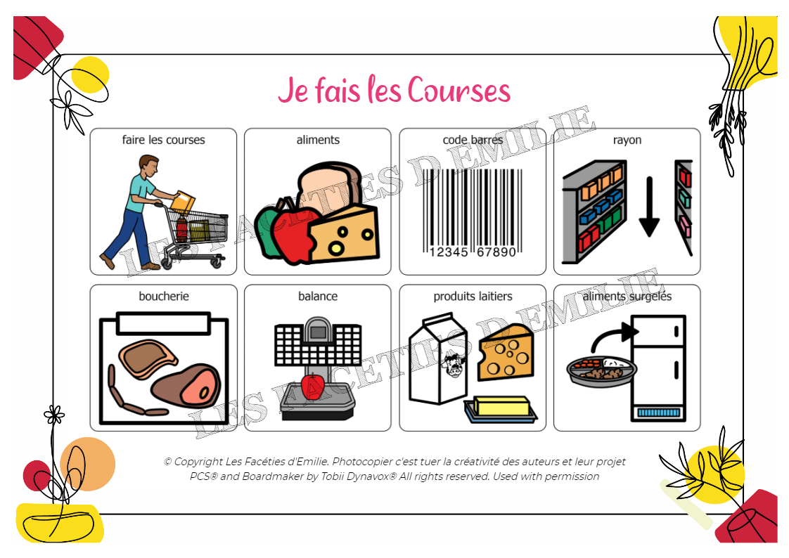 Loto des Courses - Etude de la Langue CE1, CP, Grande Section ...