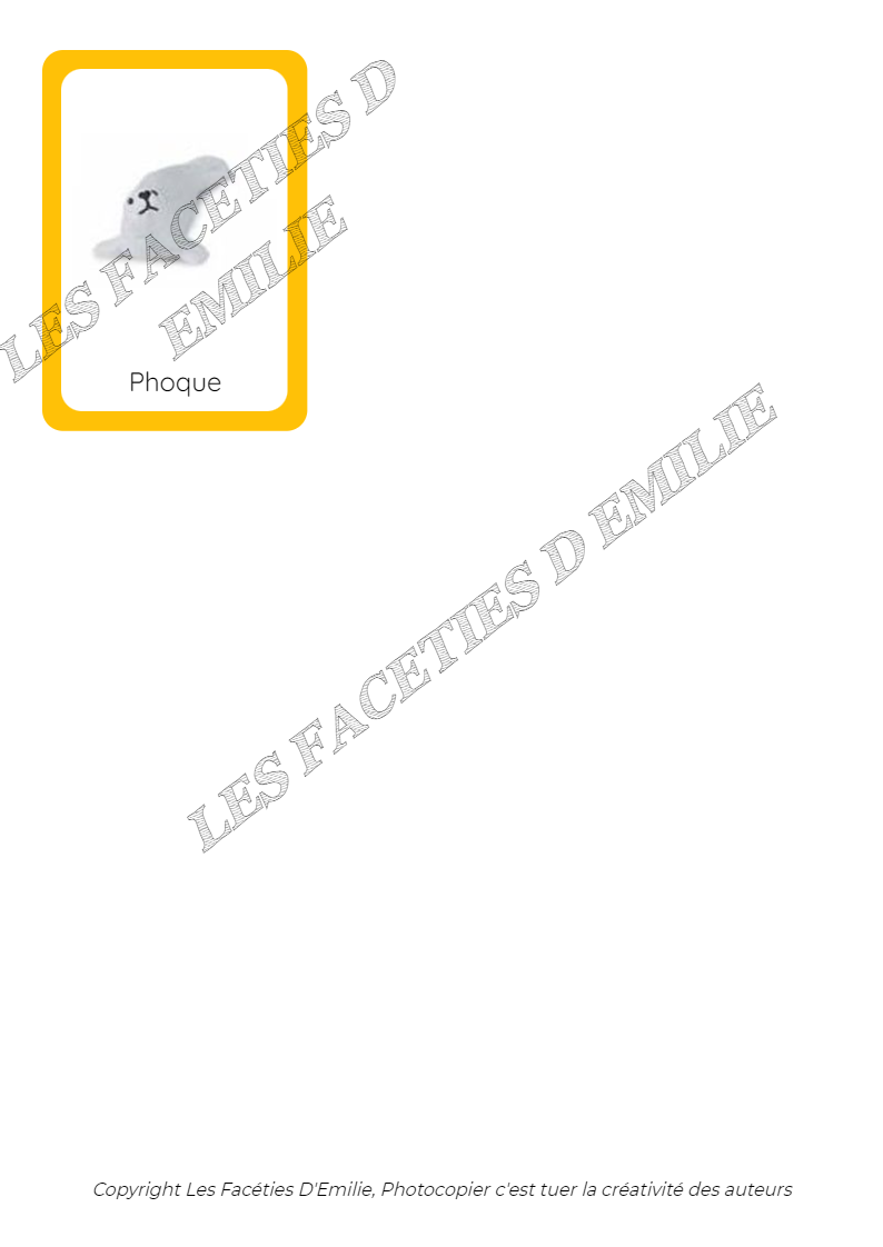 carte de nomenclature : les animaux de l'Arctique - Découverte du Monde ...