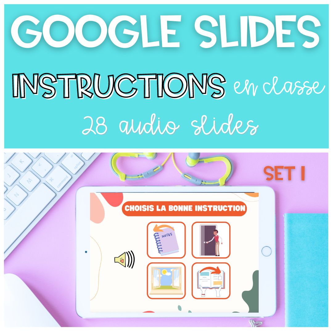 GOOGLE SLIDES Instructions et Consignes en Classe SET 1 - Etude de la ...
