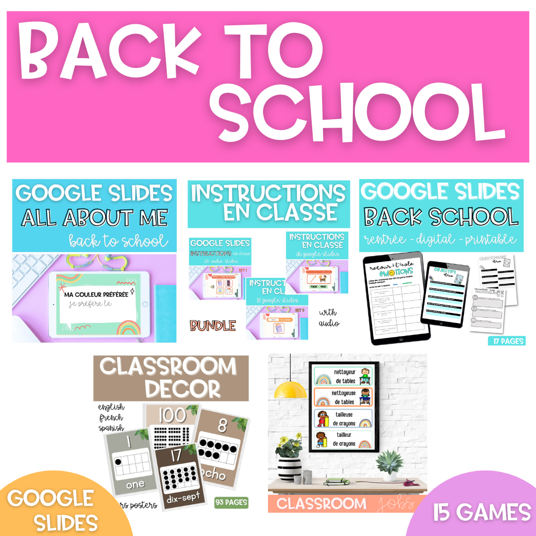 Ensemble pour la Rentrée - Etude de la Langue, Organisation de la ...