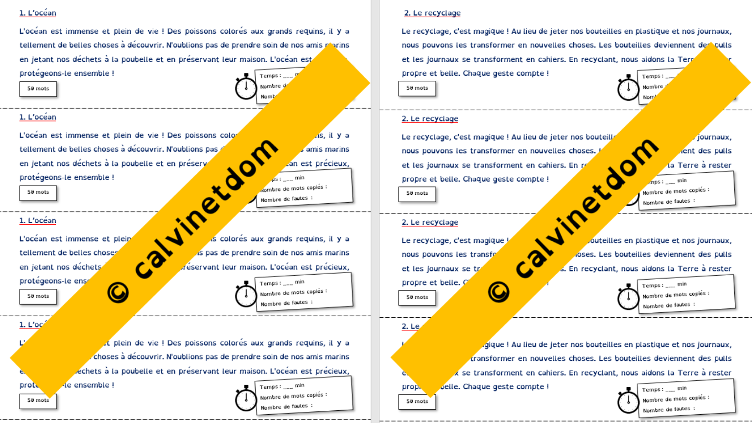 Méthodologie - Apprendre à copier - Rallye copie + leçon CE1 CE2 CM1 ...