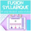 GOOGLE SLIDES Fusion syllabique avec Audio SET 1 - Etude de la Langue ...