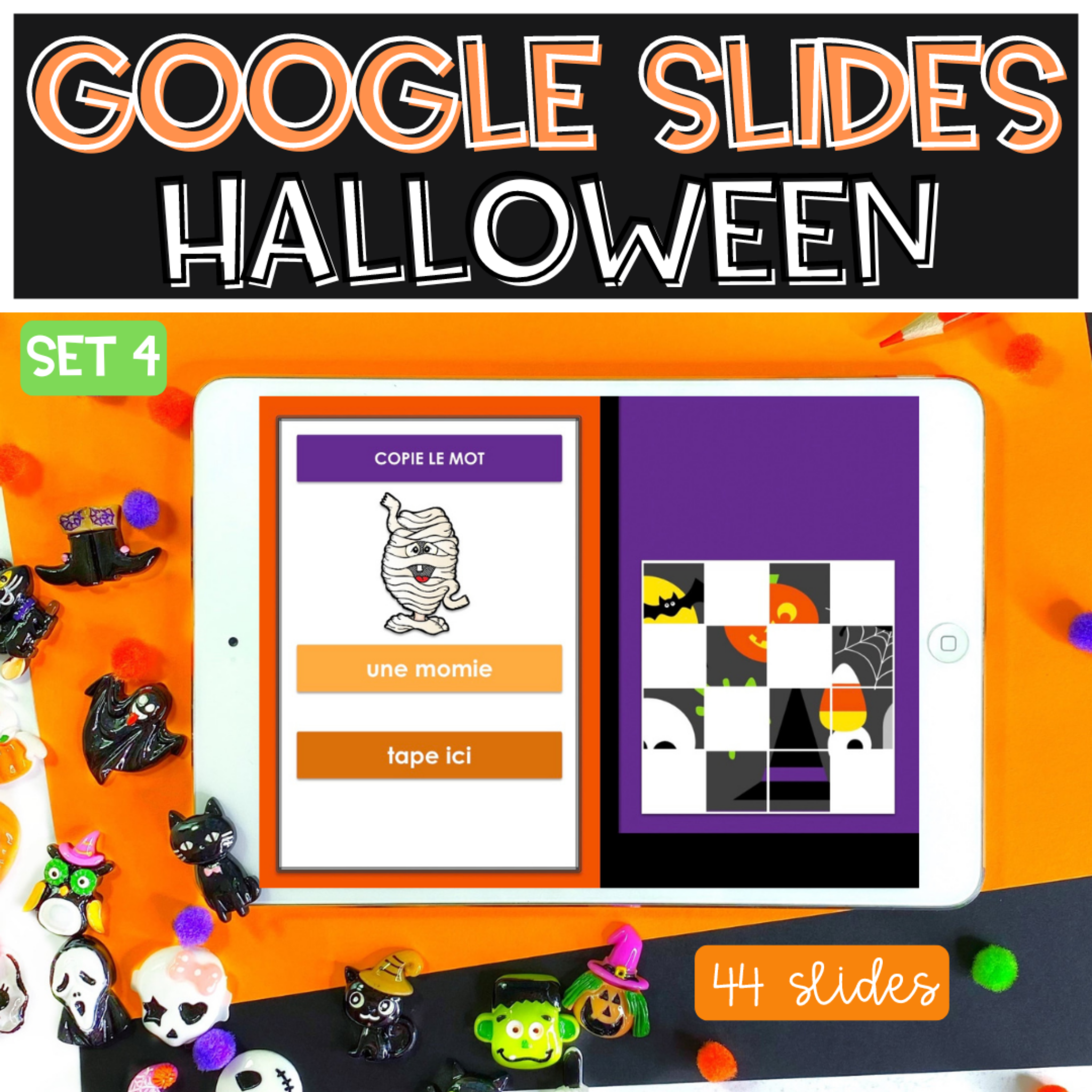 Halloween GOOGLE SLIDES Écrit SET 4 - Etude de la Langue, Production ...