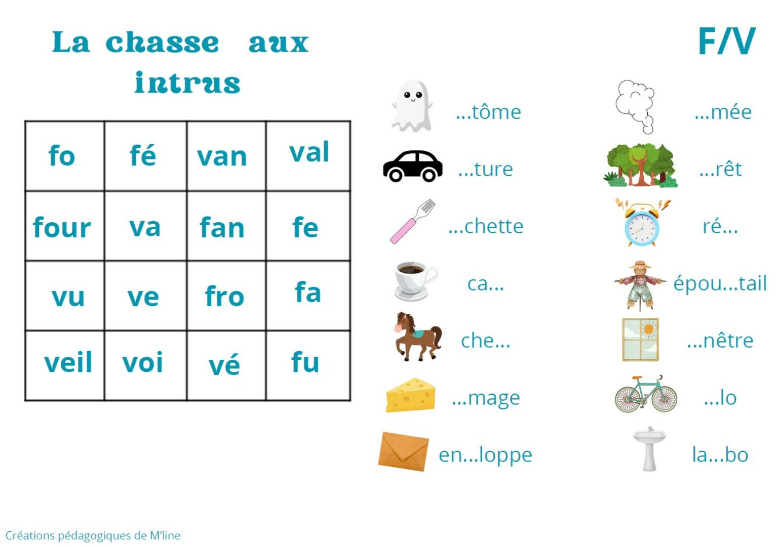 La chasse aux intrus - Etude de la Langue, Lecture CE1, CP - La Salle ...