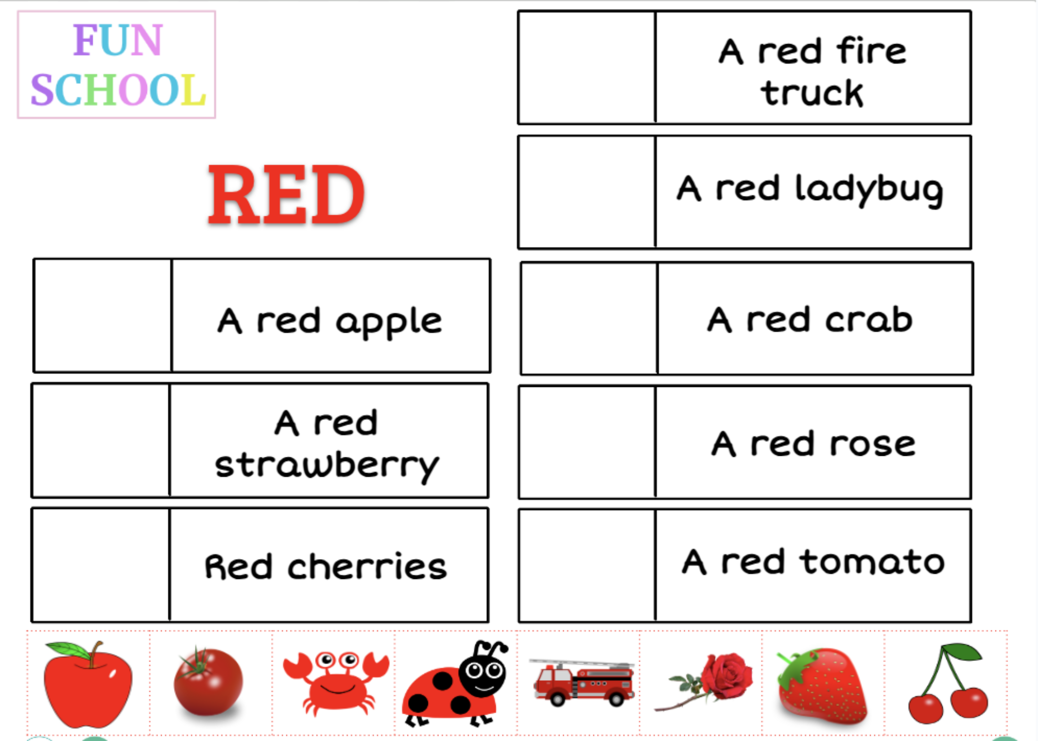RED _ FULL ENGLISH LESSON - Anglais CE1, CE2, CM1, CM2, CP, Maternelle ...