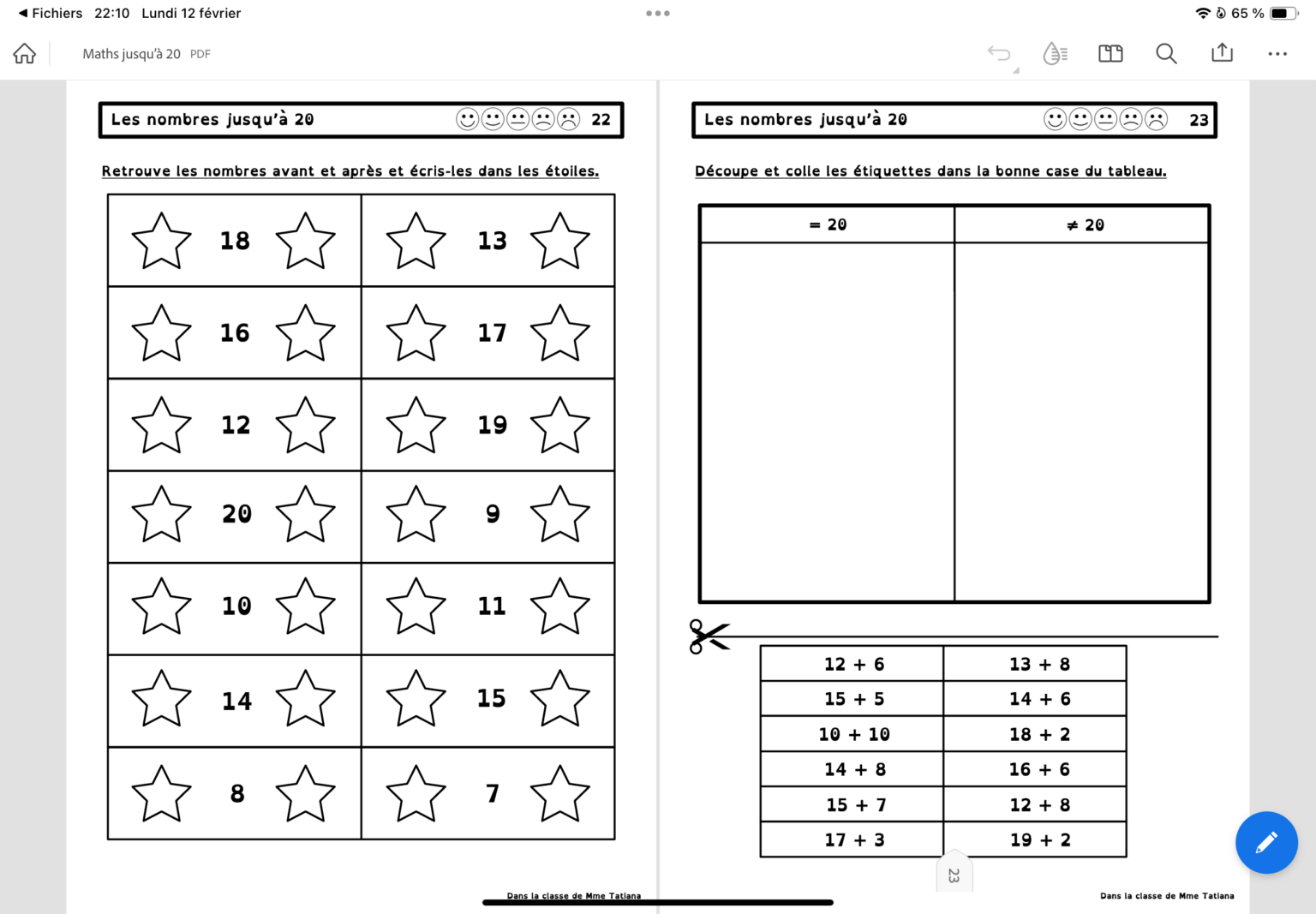 Fichier exercices mathématiques jusqu’à 20 - Mathématiques CP - La ...